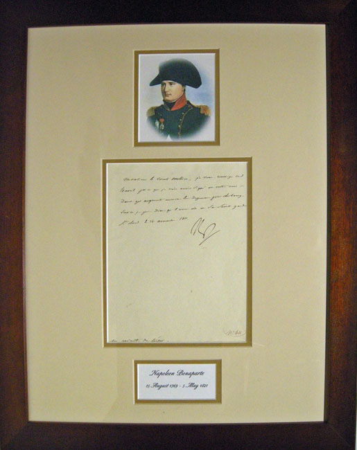 Russborough.com:Letter from Napoleon